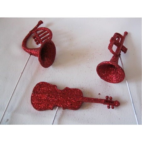 3 Piques "Instruments de musique"