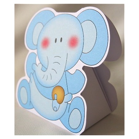 Ballotin "Bébé Eléphant bleu"