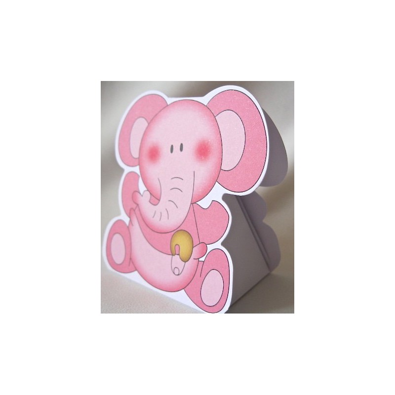 Ballotin "Bébé Eléphant rose"