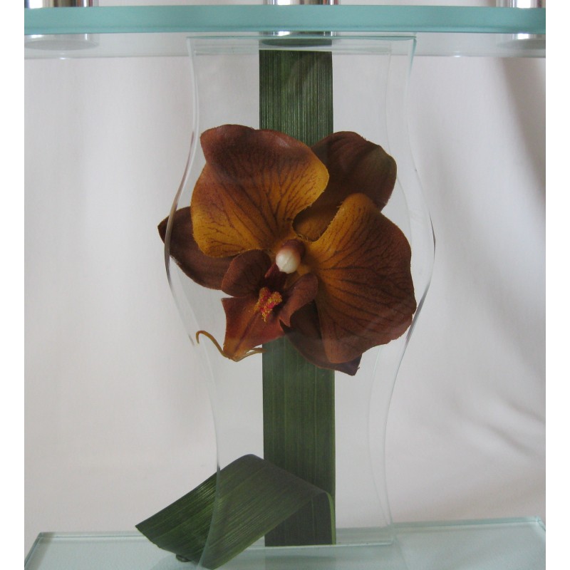 Chandelier "Orchidée Marron"